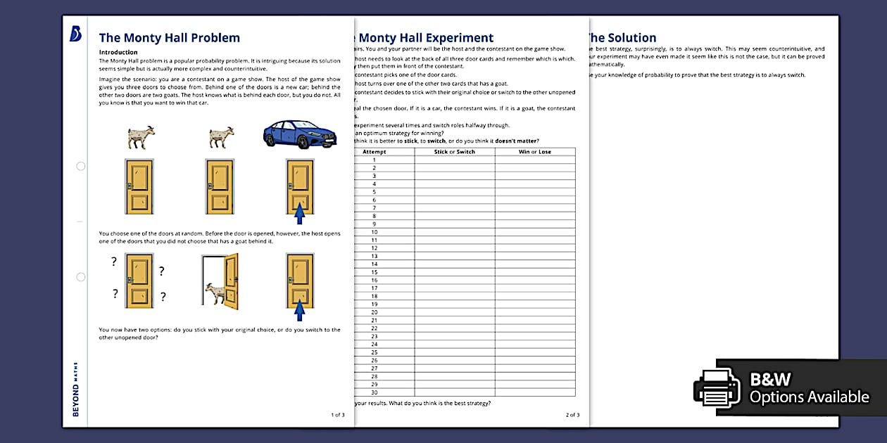 👉 The Monty Hall Problem | Fun with Maths | Beyond Secondary