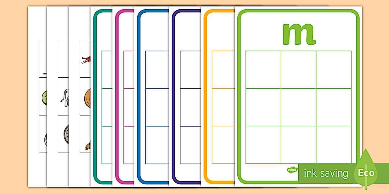 m, d, g, o, c, k Phonics Sorting Cards Activity - Twinkl