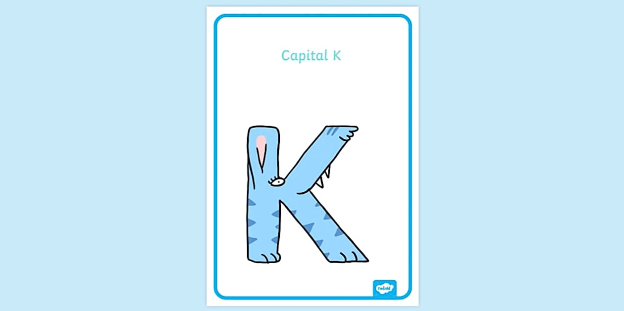 Capital K Letter Images Poster | Primary Resources