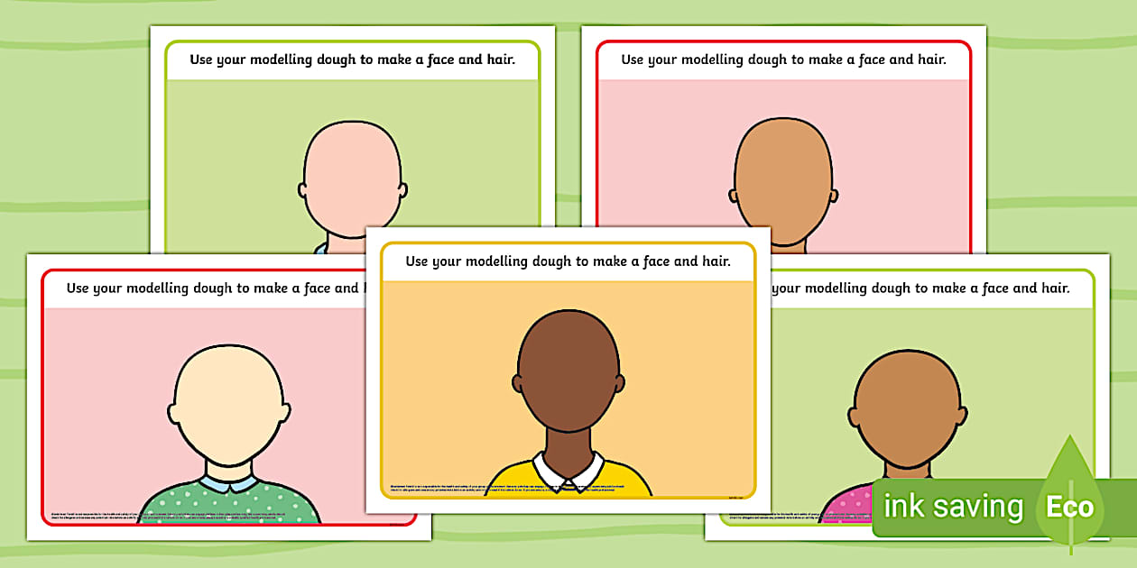 We Are All Different Play dough Mats (teacher made) - Twinkl