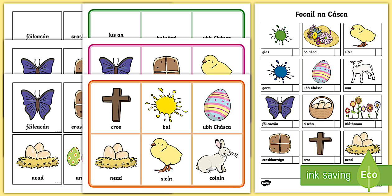 Easter Bingo Gaeilge | Easter Activities | Twinkl Resources