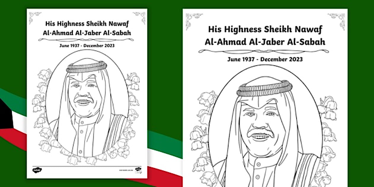 Remembering His Highness Sheikh Nawaf Al-Ahmad Al-Jaber Al-Sabah: Colouring