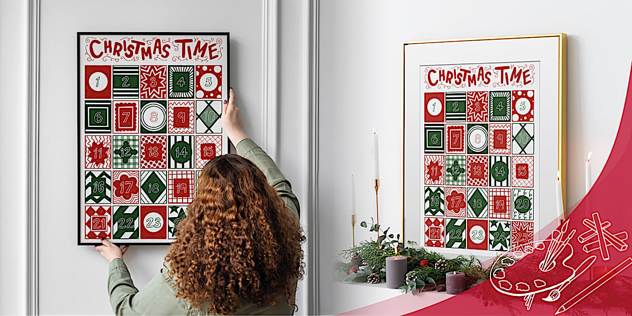 Christmas Time Advent Calendar Poster (teacher made)