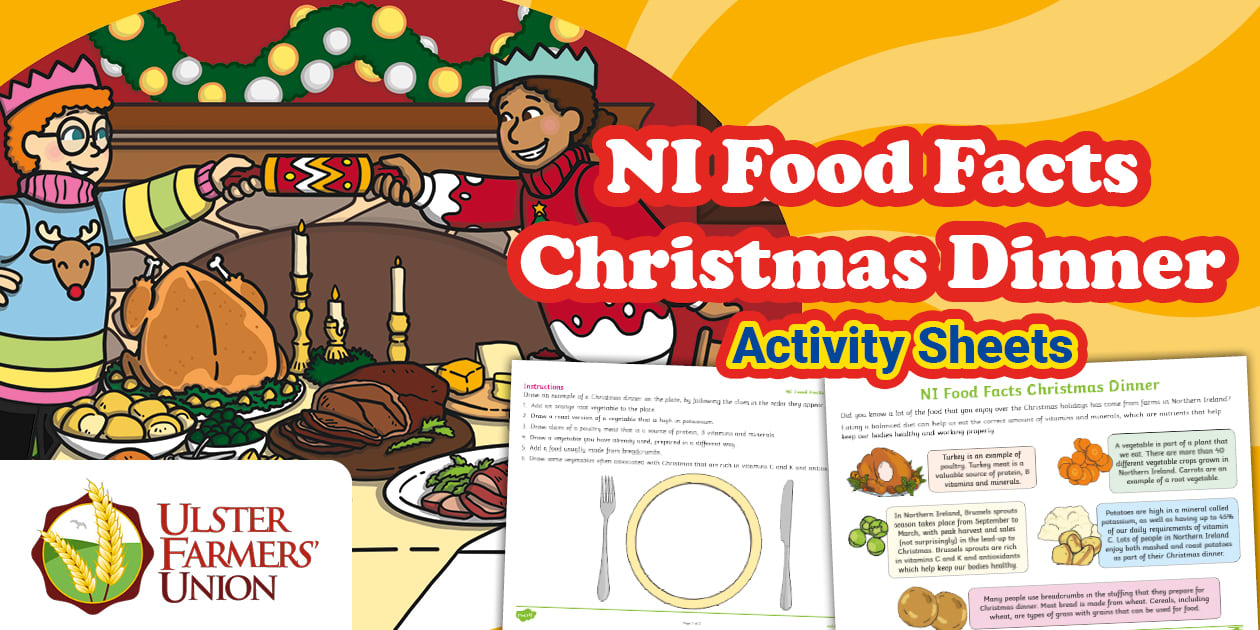 NI Food Facts Christmas Dinner Activity Sheets