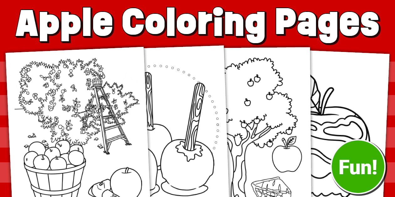 Apple Coloring Pages