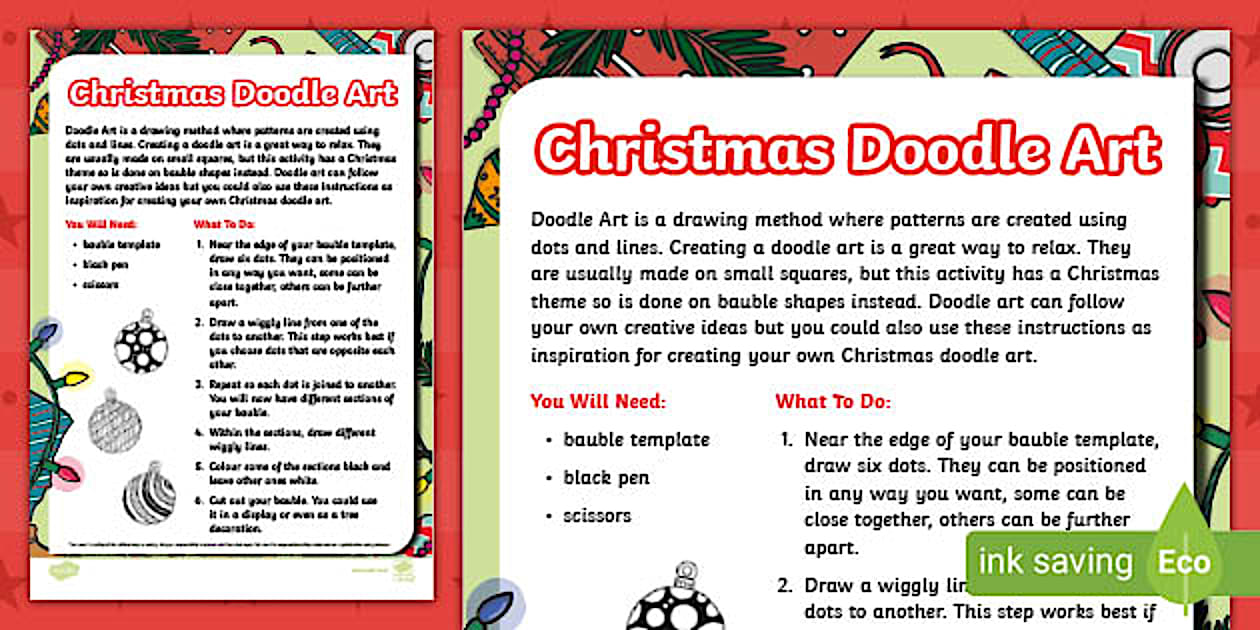 Christmas Zentangle Craft | Twinkl | Christmas Crafts