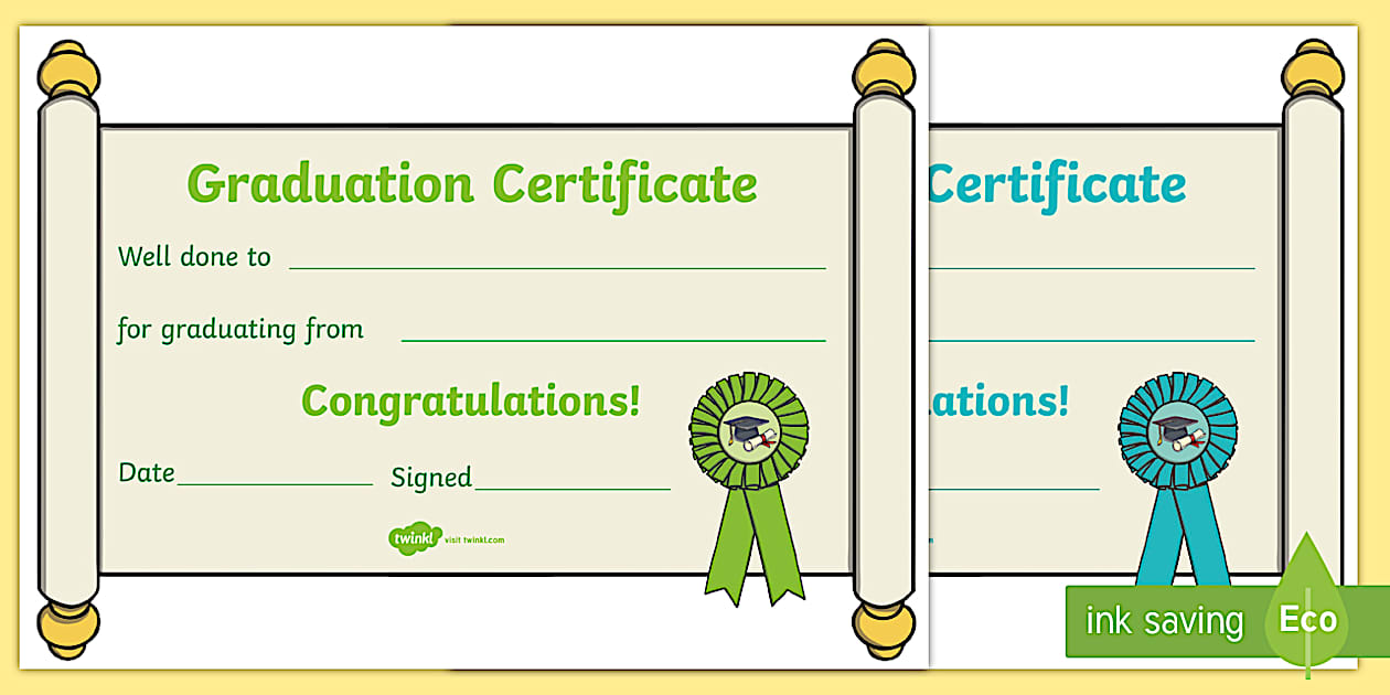 👉 Graduation Scroll | Graduation Certificate | Classroom