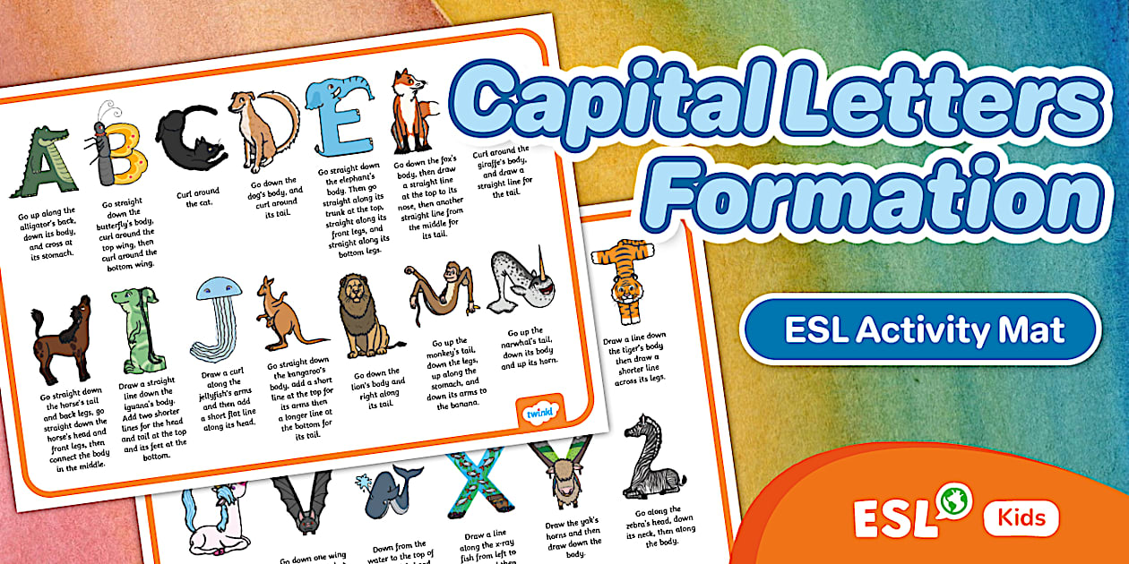 ESL Capital Letters Formation for Kids