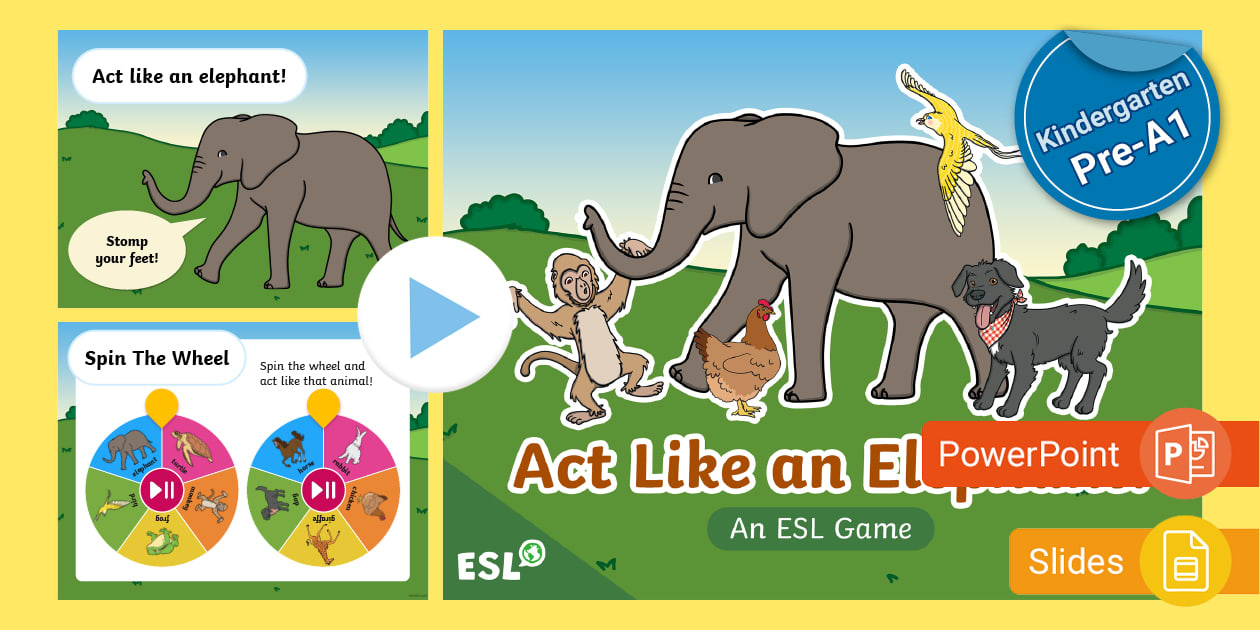 ESL Act Like an Animal Activity (teacher made) - Twinkl