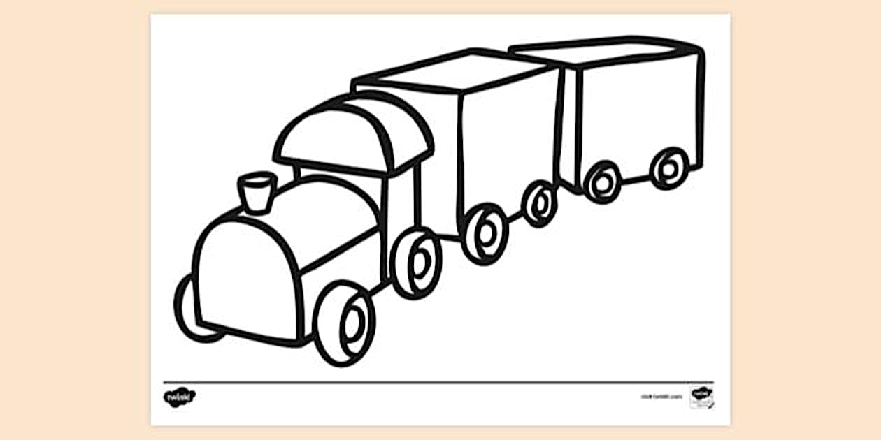 Printable Train Colouring Page | Colouring Sheets - Twinkl