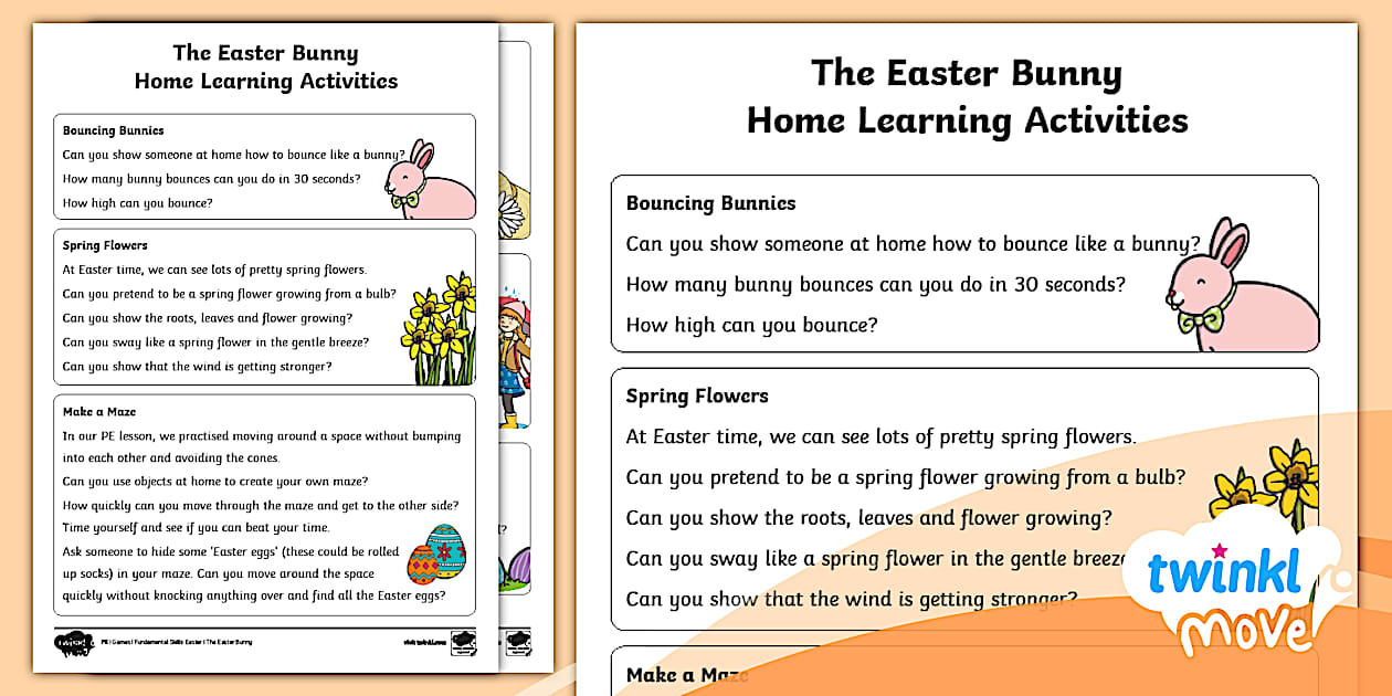 👉 Twinkl Move PE: Reception Fundamental Skills: Easter - The Easter ...