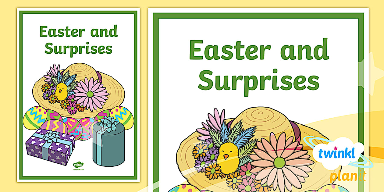 RE: Easter and Surprises Year 1 Book Cover (teacher made)