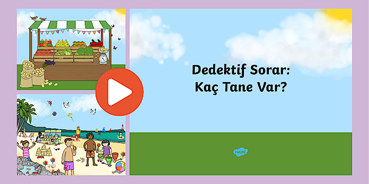 Dedektif Sorar: Kaç Tane Var? (Teacher-Made) - Twinkl