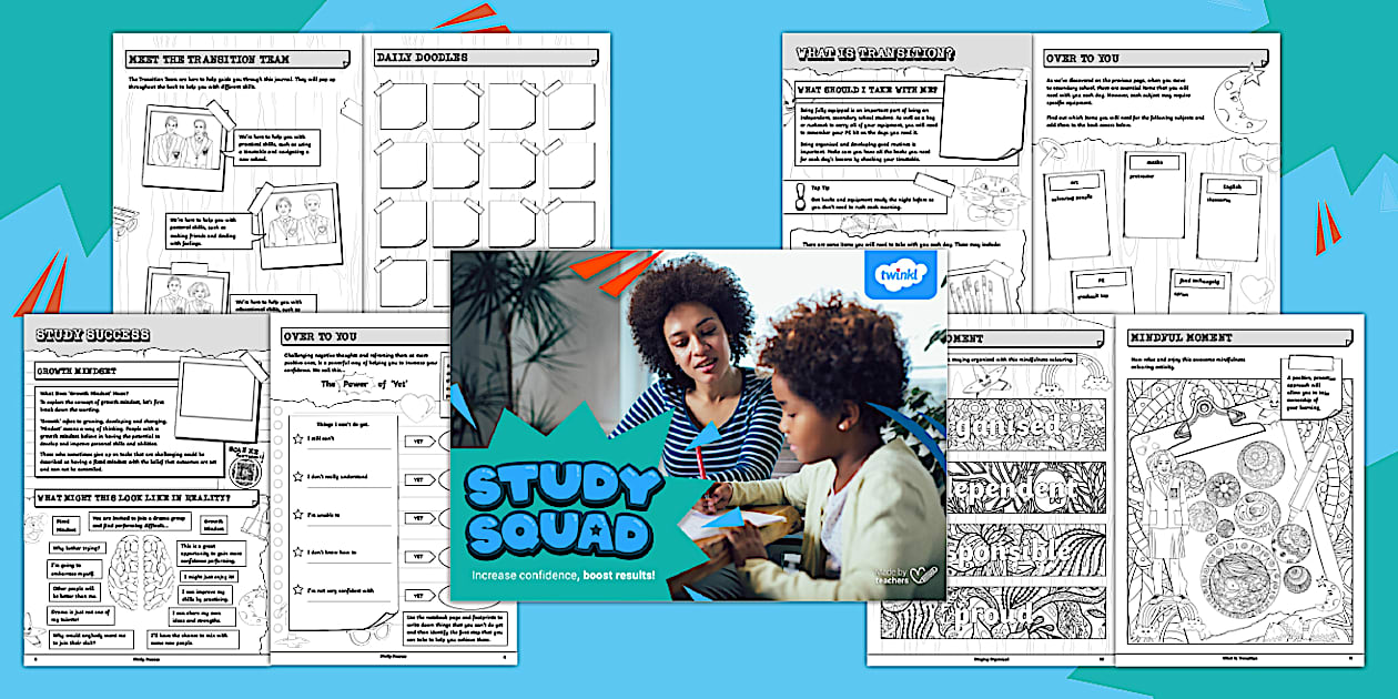 Twinkl Study Squad Transition Journal Taster Pack - Twinkl