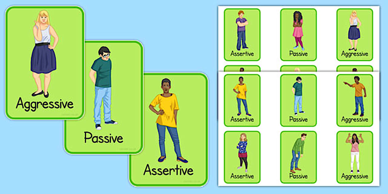 KS3 Assertive Passive Aggressive Picture Cards - SEN