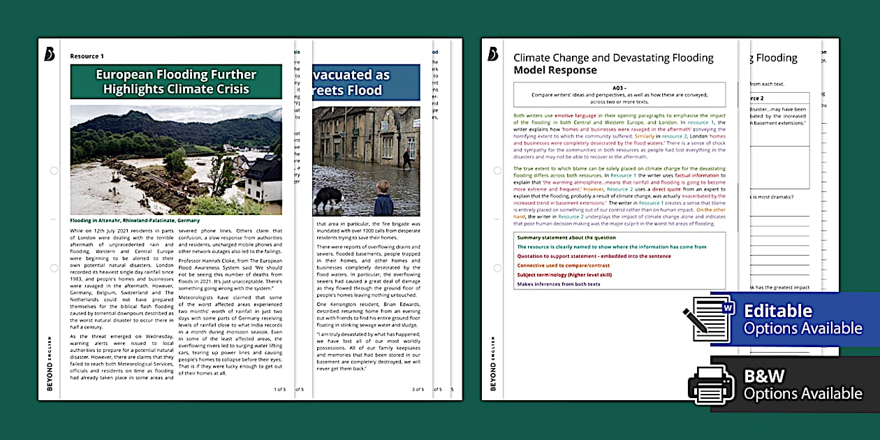 GCSE English Comparing Two Texts Example | Beyond English