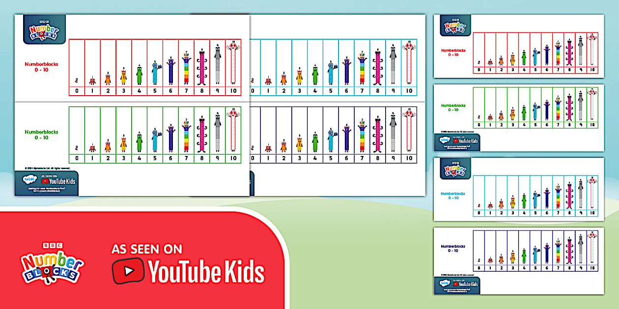 Numberblocks: 0-10 Desk Reference Chart (Teacher-Made)