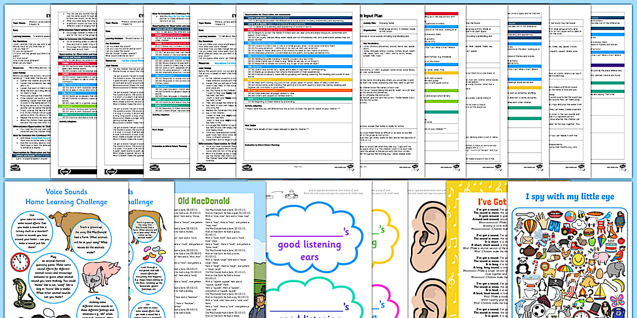 Phase 1 Aspect 6: Voice Sounds Adult Input Planning and Resource Pack
