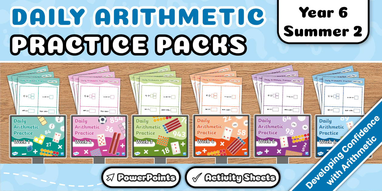 👉 Year 6 Summer 2 Daily Arithmetic Practice Pack - Twinkl