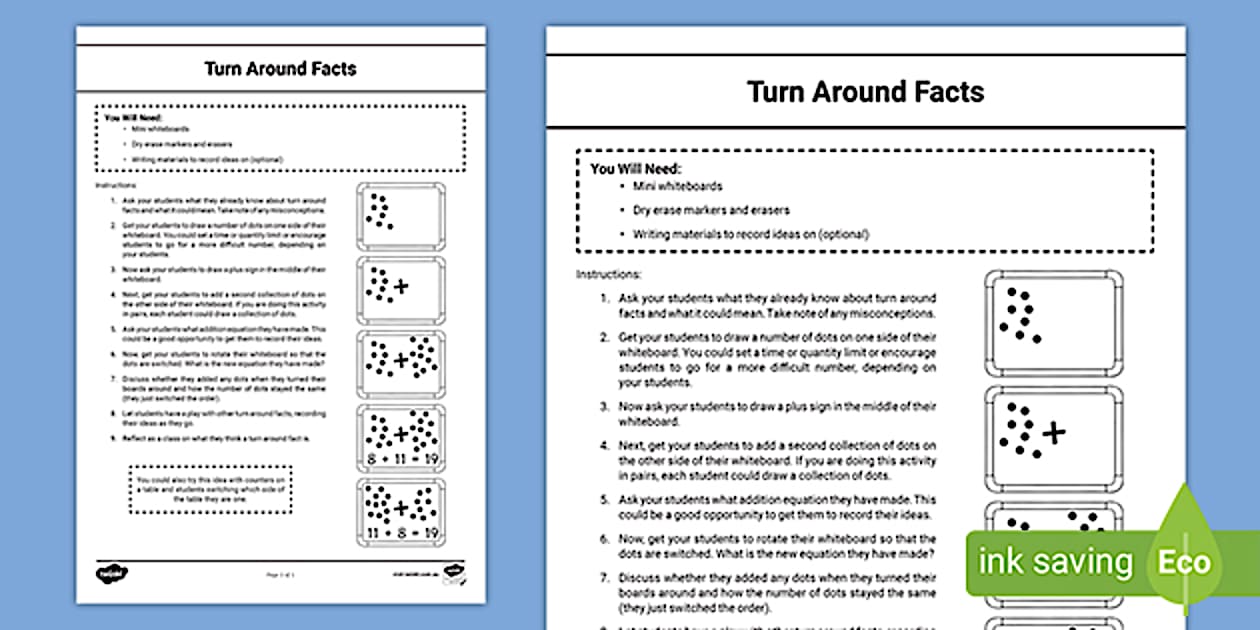 Turn Around Facts (teacher made) - Twinkl