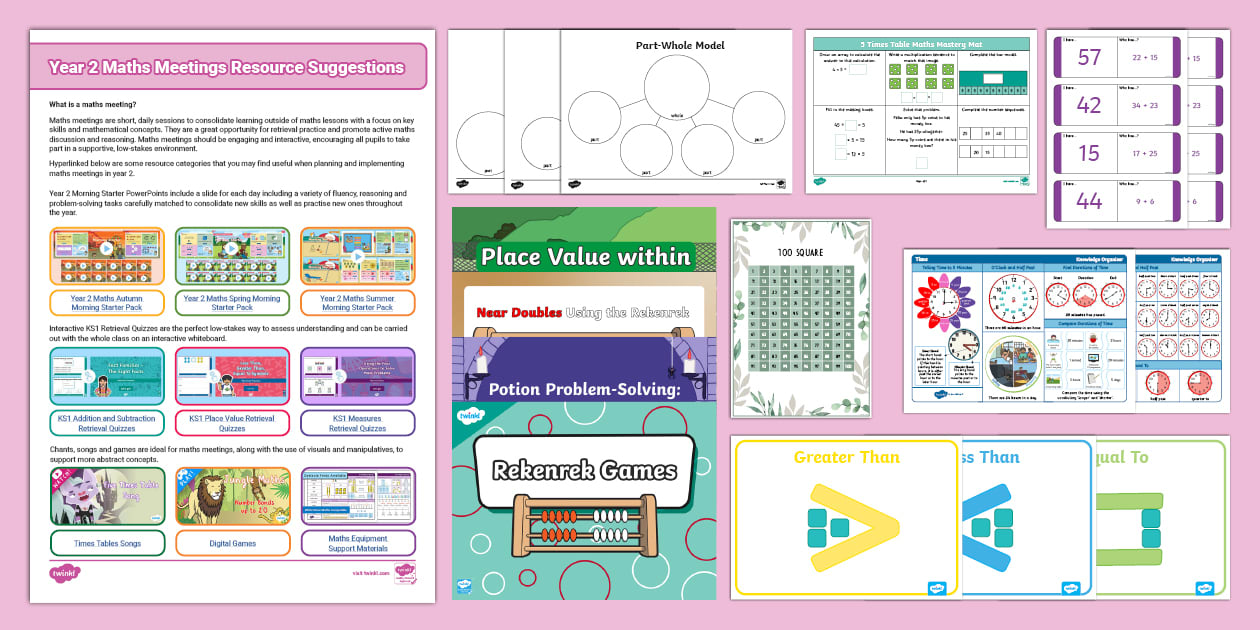 👉 Year 2 Maths Meeting Resource Pack (teacher made)