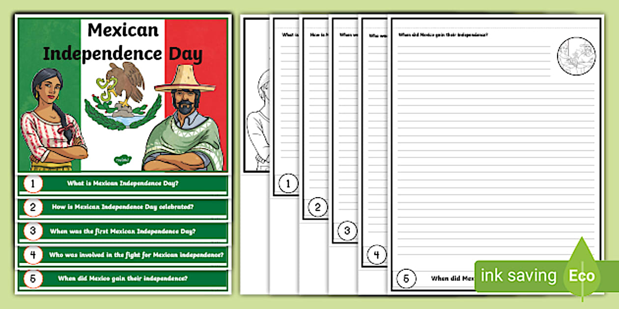 Mexican Independence Day Lapbook (Teacher-Made) - Twinkl