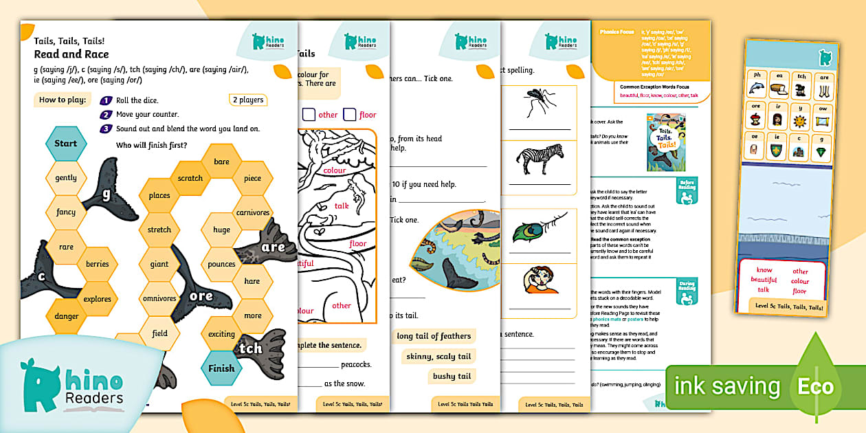 Level 5c Tails, Tails, Tails!: Teacher Guide (teacher made)
