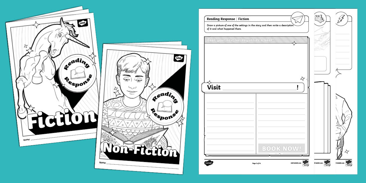 UKS2 Reading Book Response Activity Booklet - Reading Book Response ...