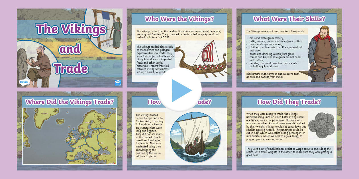 KS2 The Vikings and Trade PowerPoint (teacher made) - Twinkl