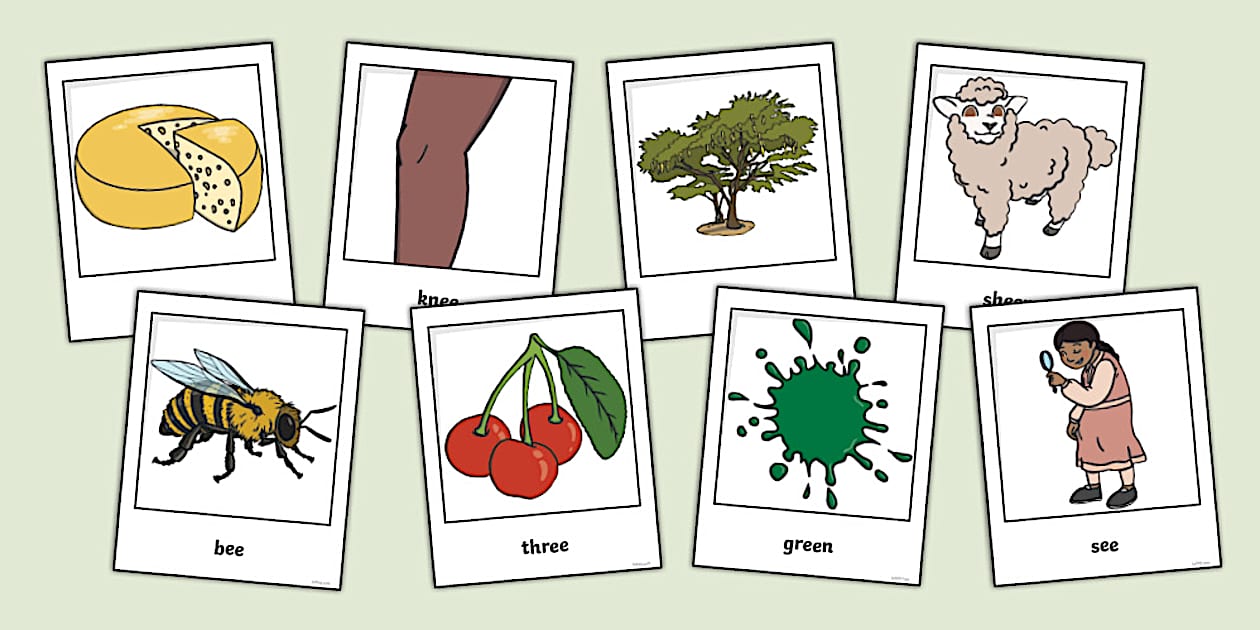 The 'ee' Sound Instant Photo Style Display Images - Twinkl