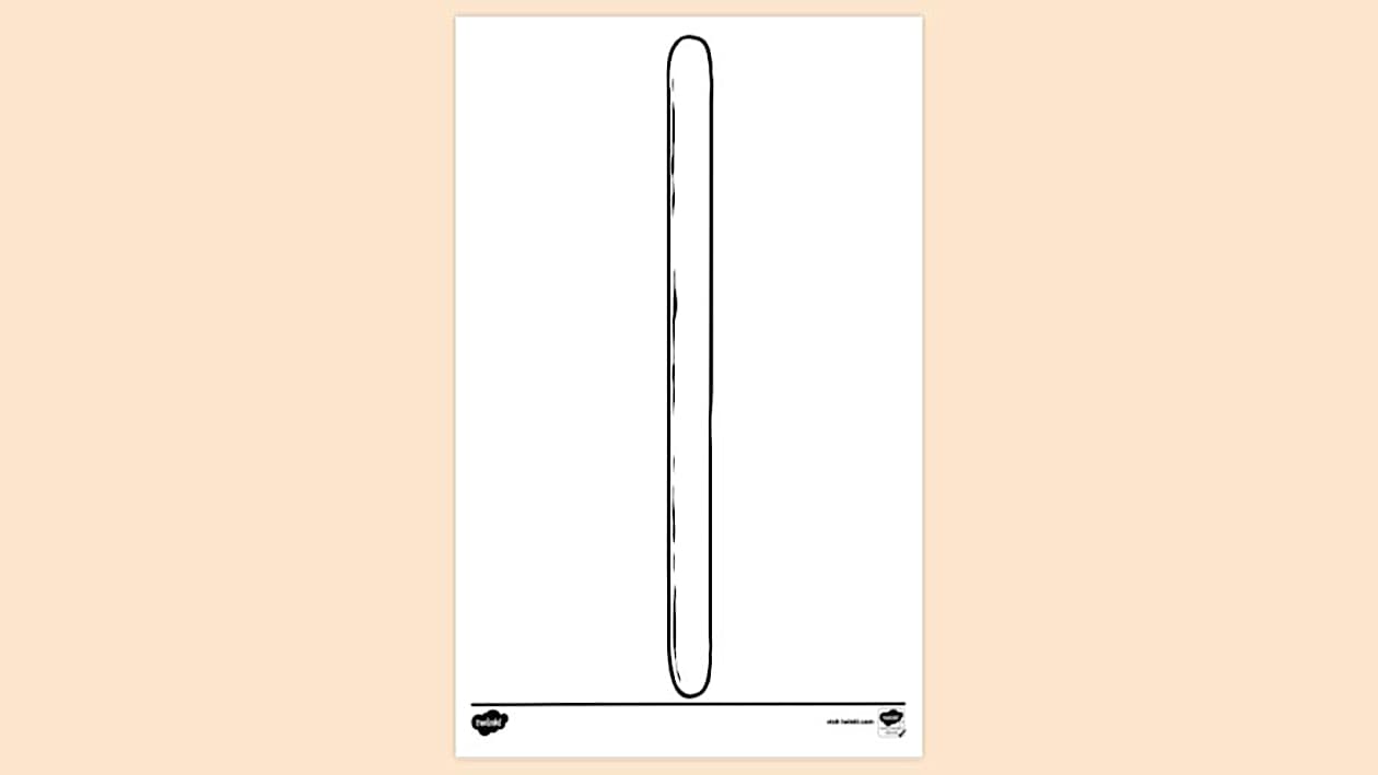 Bread Stick Colouring | Colouring Sheets (teacher made)