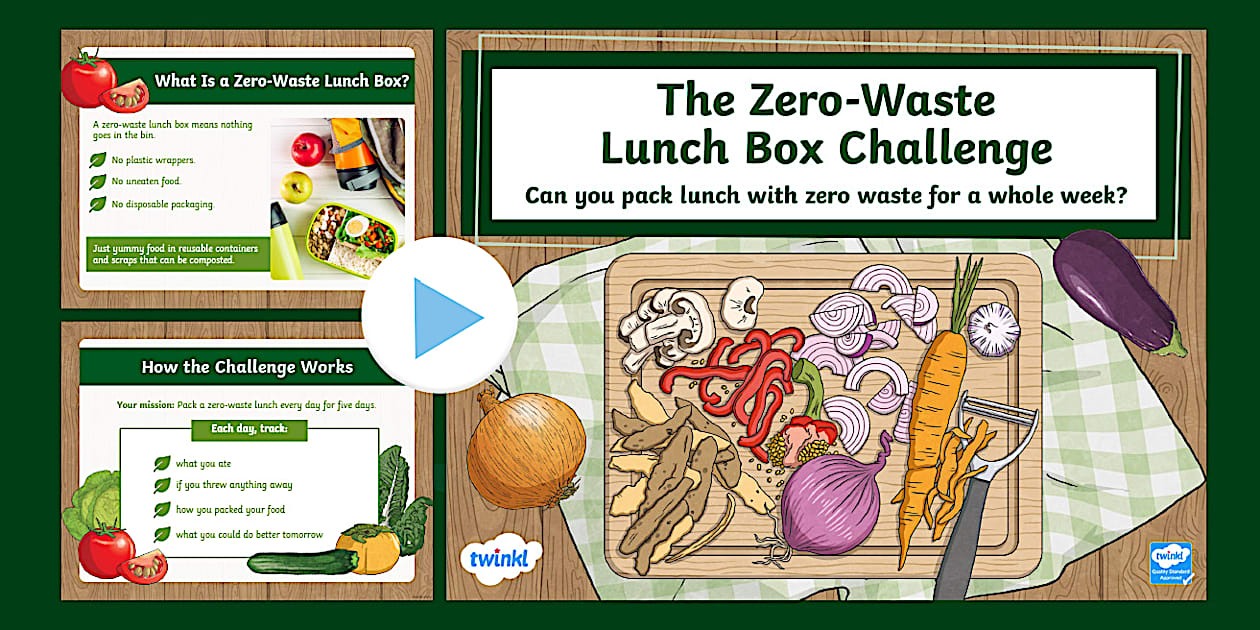 The Zero-Waste Lunch Box Challenge (teacher made) - Twinkl