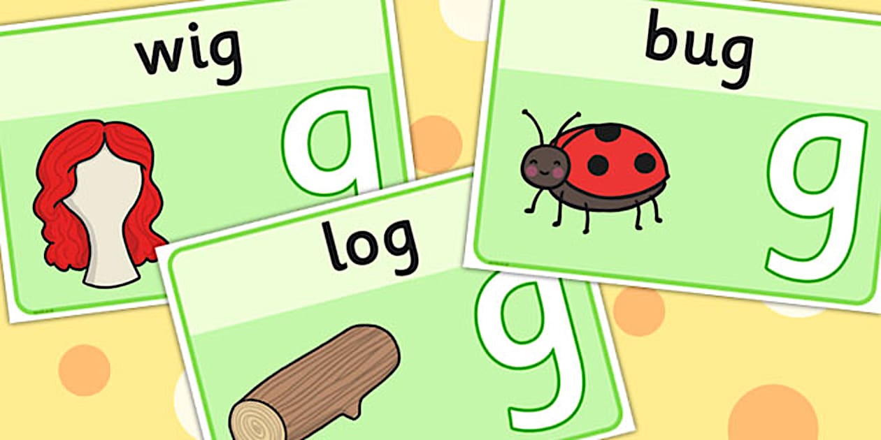 Final G Sound Modelling Dough Mat (teacher made) - Twinkl