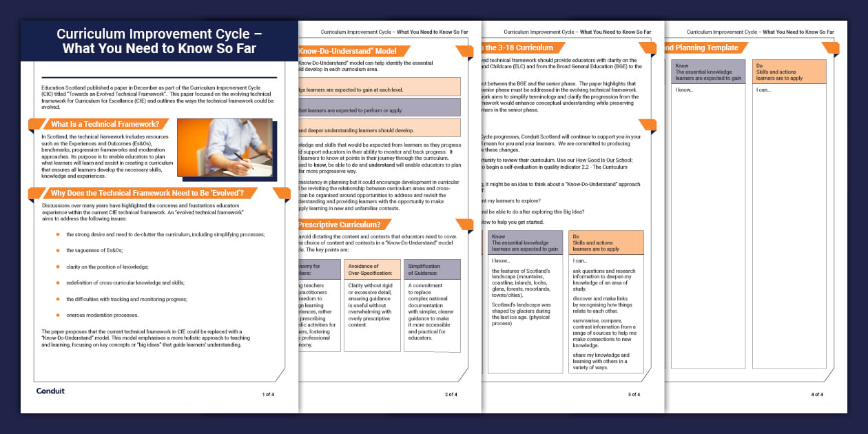 Curriculum Improvement Cycle: What You Need to Know So Far