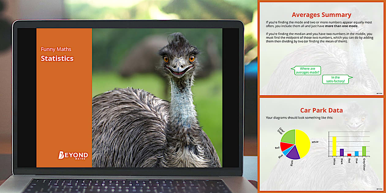 👉 Funny Maths: Statistics PowerPoint | KS3 Maths | Beyond