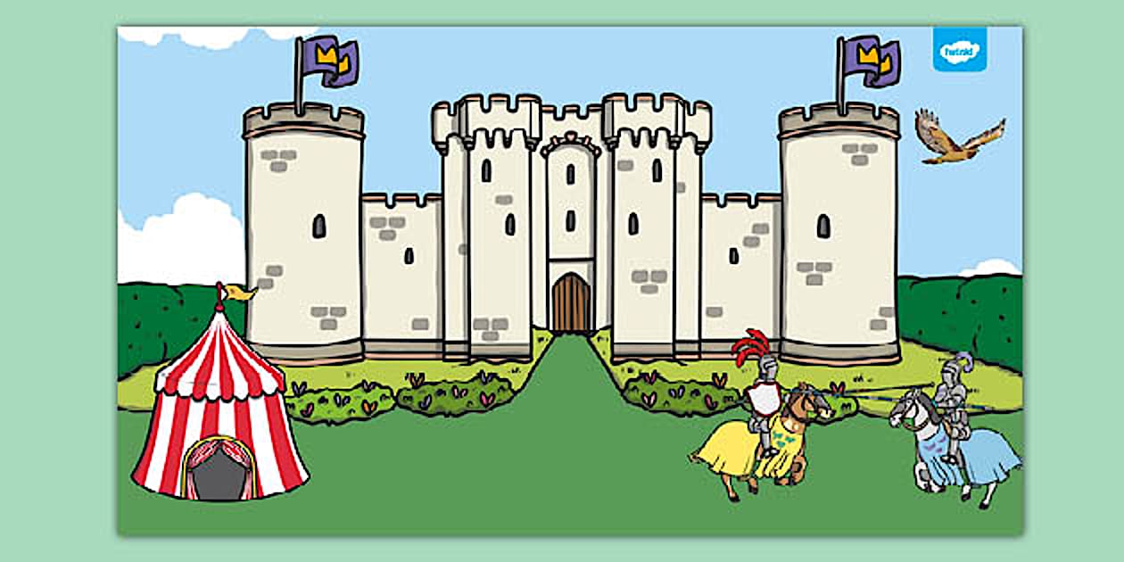 Castles Virtual Teaching Background (teacher made) - Twinkl