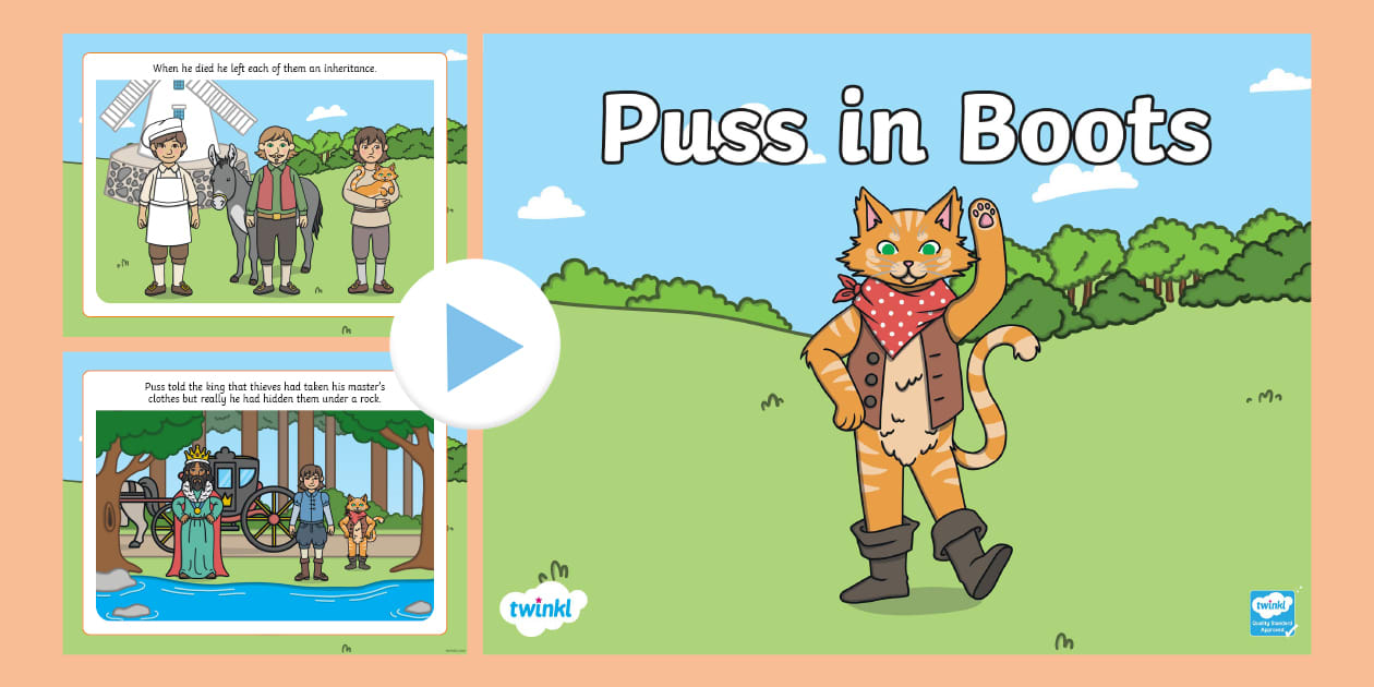 Puss in Boots Story PowerPoint (Teacher-Made) - Twinkl