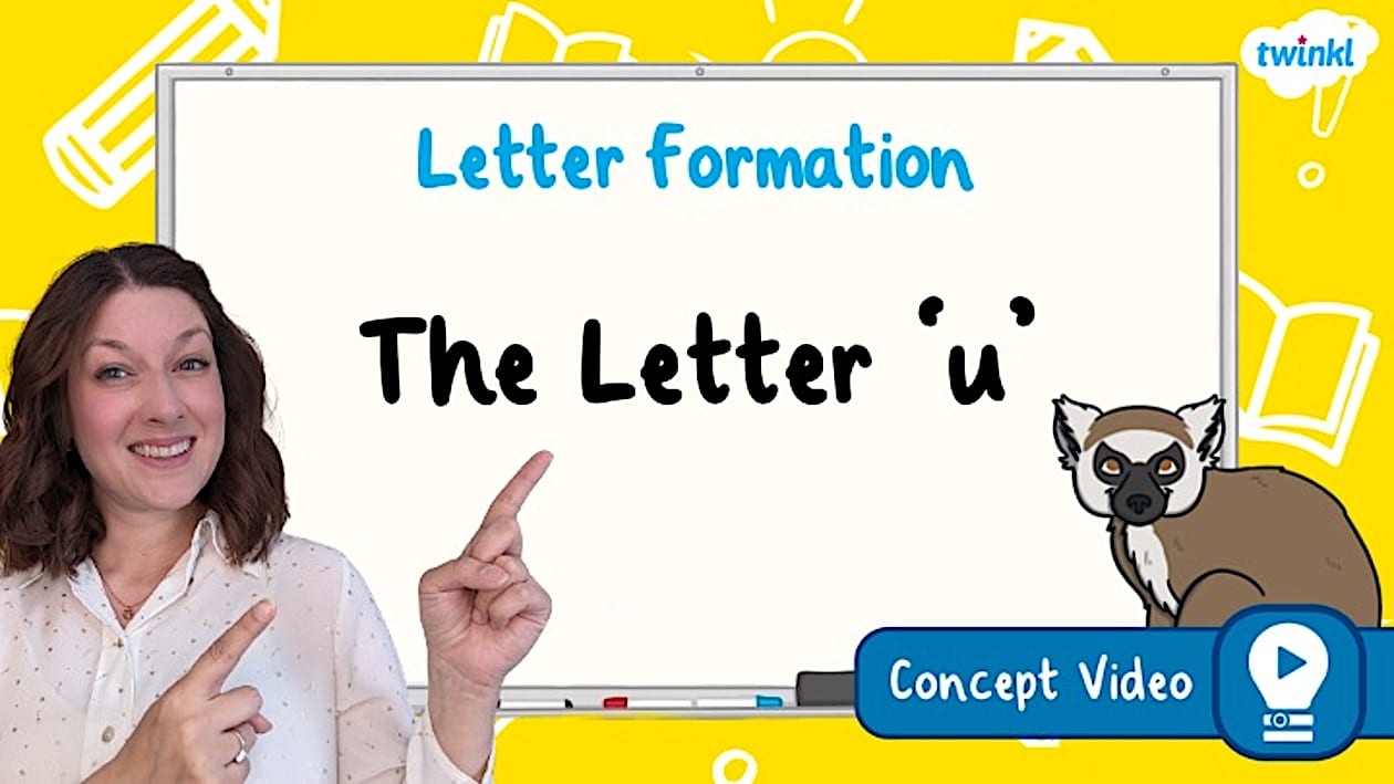 The Letter 'u' | Letter Formation Handwriting Concept Video