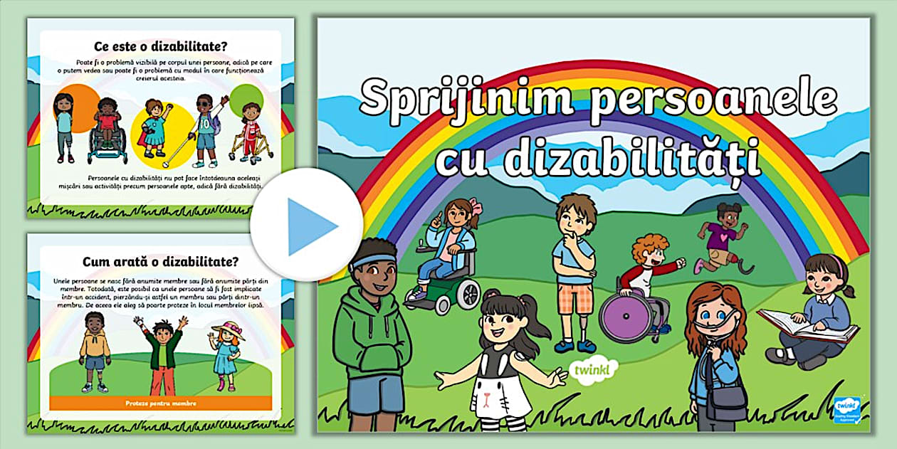 Sprijinim persoanele cu dizabilități – Prezentare PowerPoint