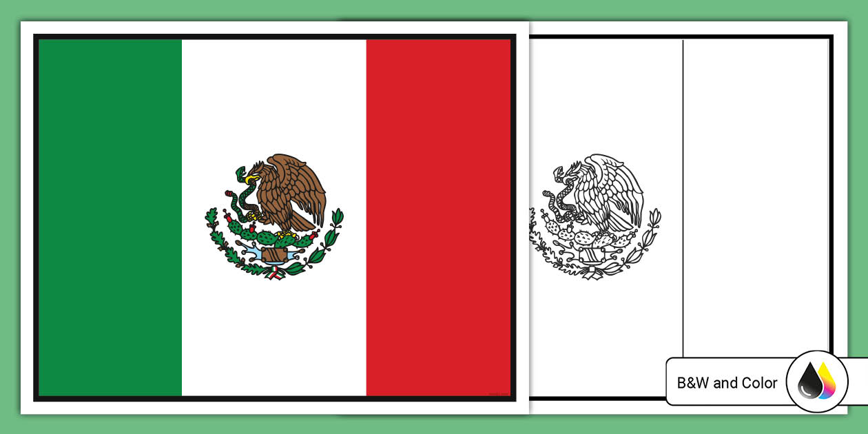 Mexican Flag Poster | Twinkl Geography Display Resources