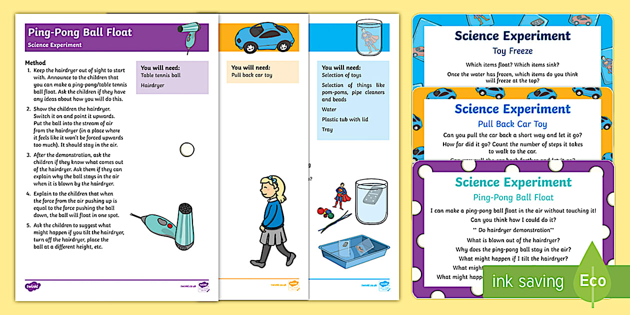 EYFS Toys Science Experiments Resource Pack (teacher made)