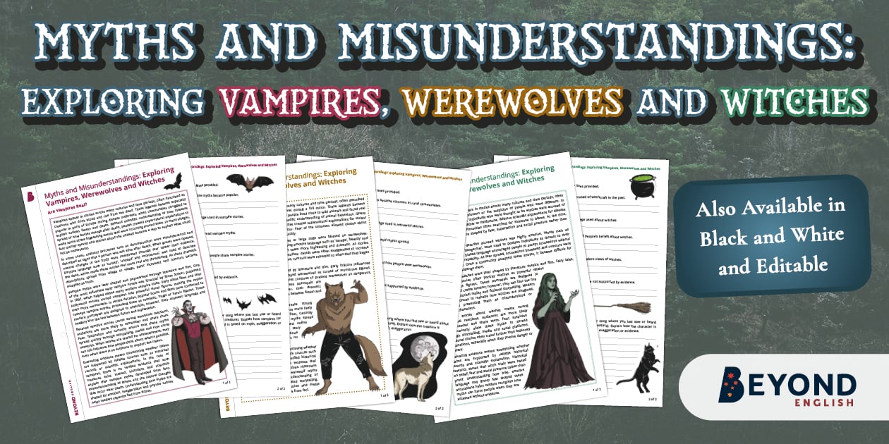 Myths and Misunderstandings: Vampires, Werewolves & Witches