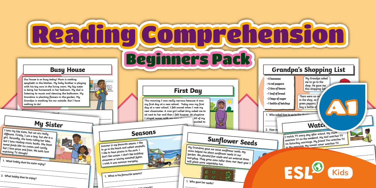 Easy ESL Beginner Reading Comprehension