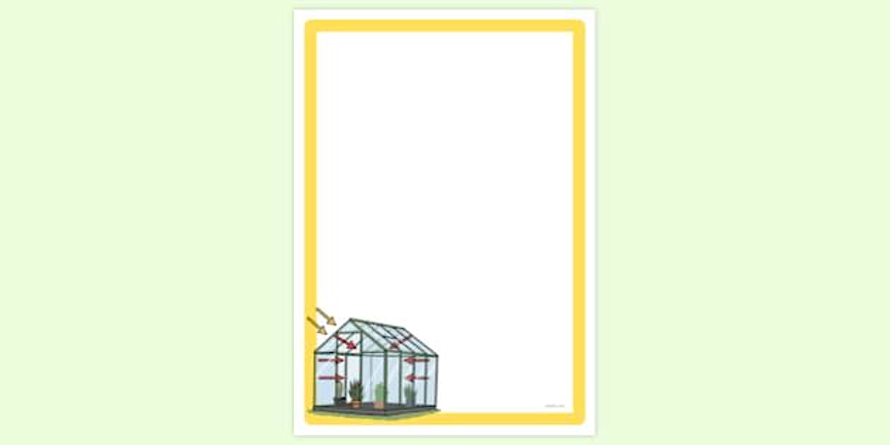 Greenhouse Effect Page Border | Page Borders | Twinkl