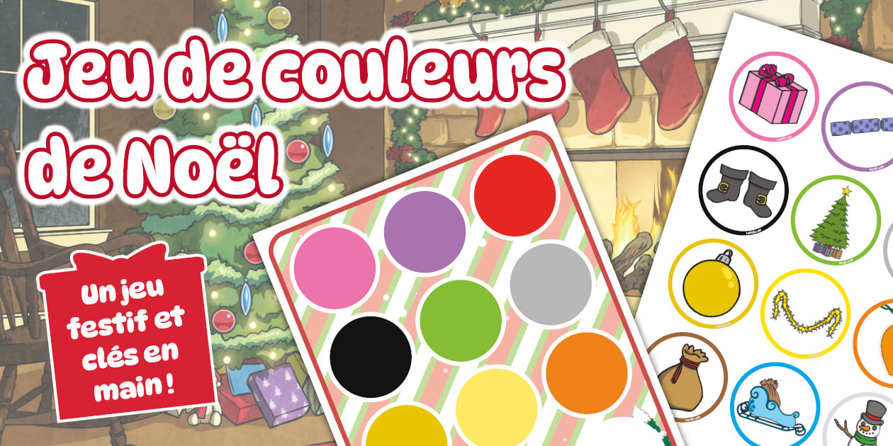 Jeu de couleurs de Noël
