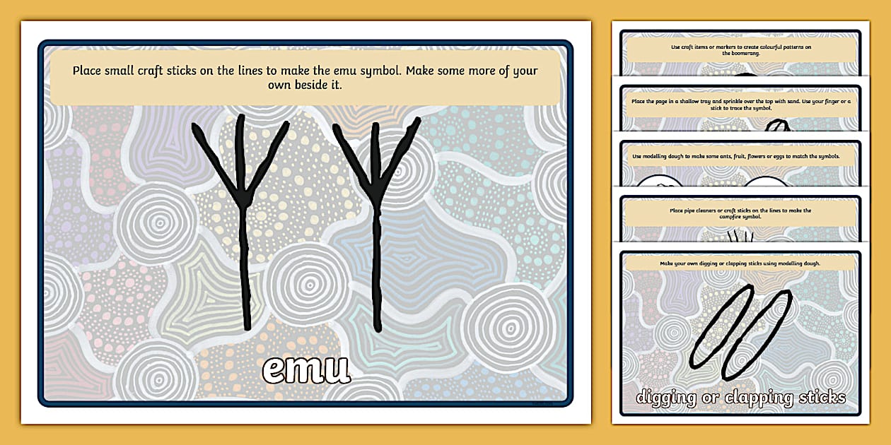 NAIDOC Week Aboriginal Symbols Sensory Mats (teacher made)