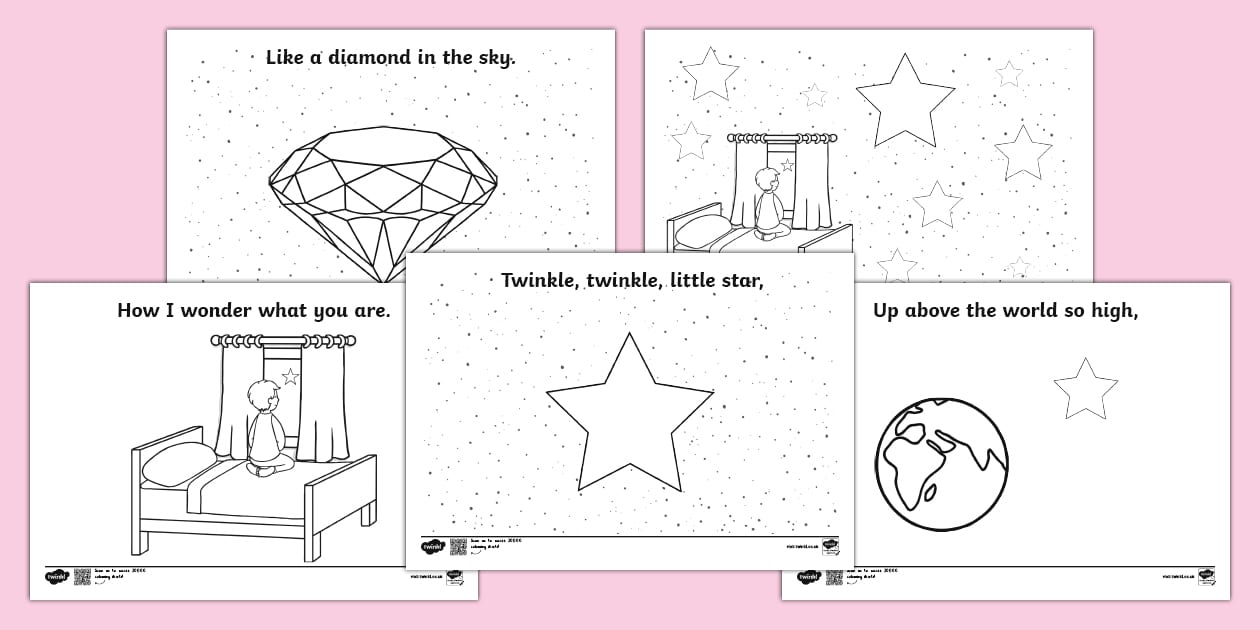 Twinkle Twinkle Little Star Colouring (teacher made)
