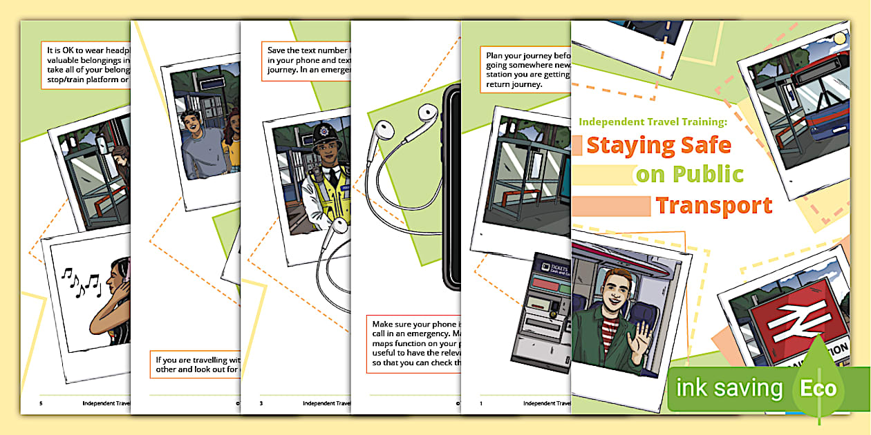 Editable Older Learners: Independent Travel Training: Staying Safe on ...