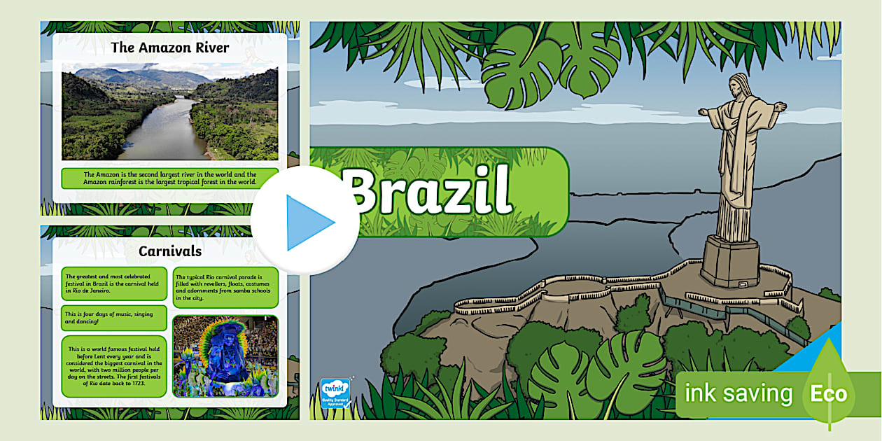 KS2 Brazil PowerPoint | Geography | Countries | Twinkl