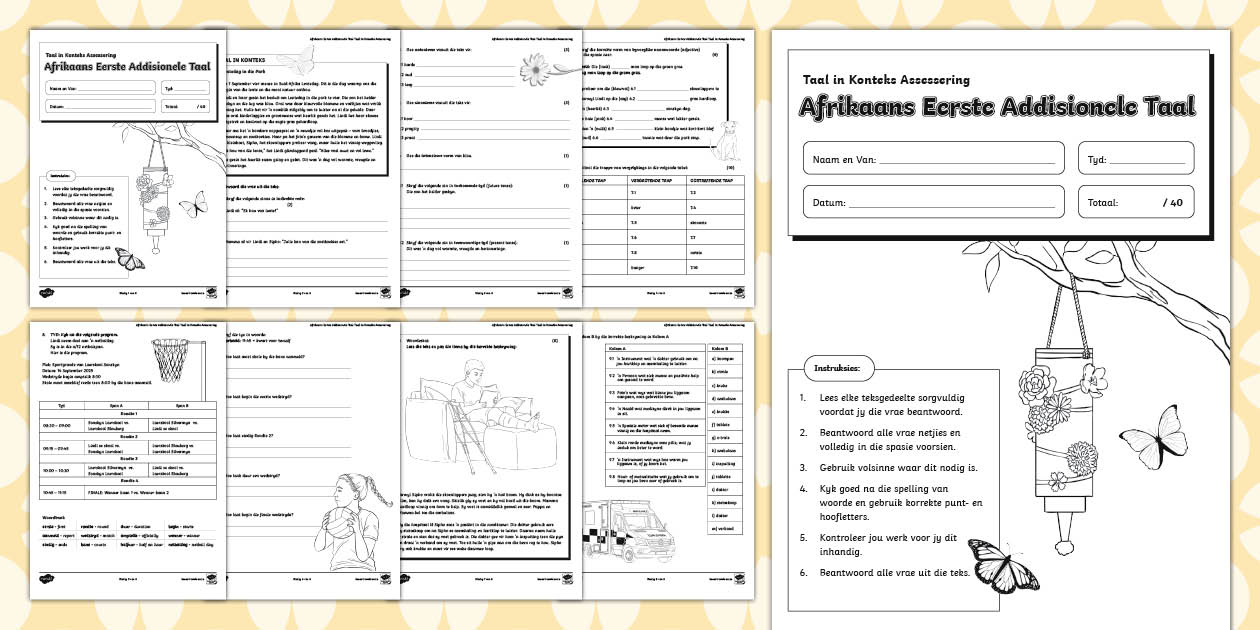 Graad 6 Afrikaans EAT Kwartaal 3 - Taal in Konteks Formele Assessring ...